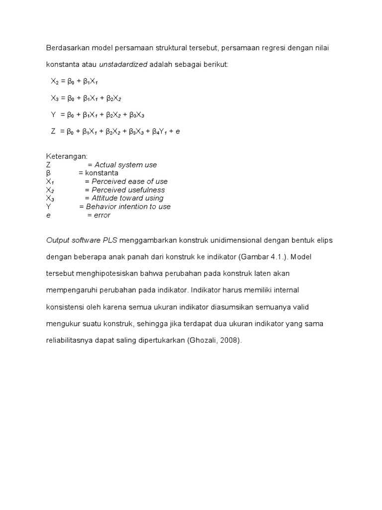 Model Regresi dalam Persamaan Struktural | PDF