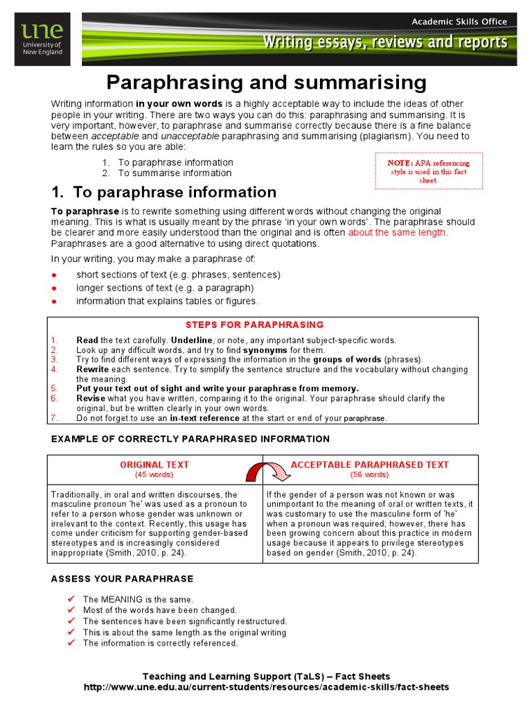Citation - How To Make Direct Quote, Paraphrasing, and Summarising ...
