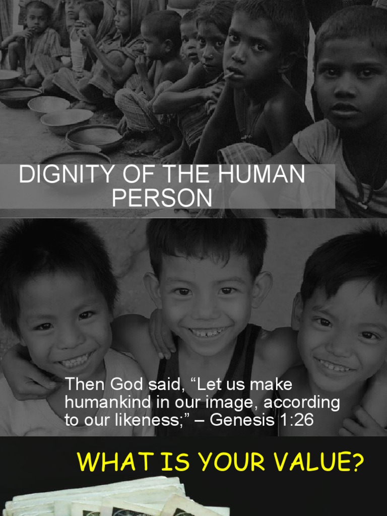 Dignity of the human person | PDF
