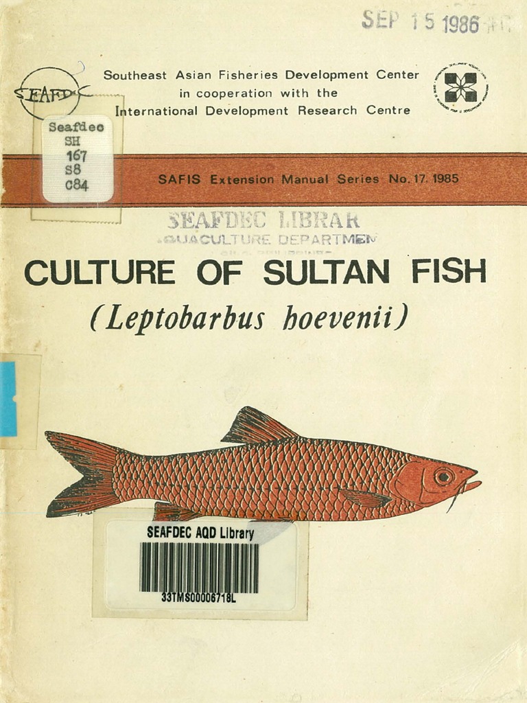 Culture of Sultan Fish | PDF | Fish And Humans | Fishing Industry