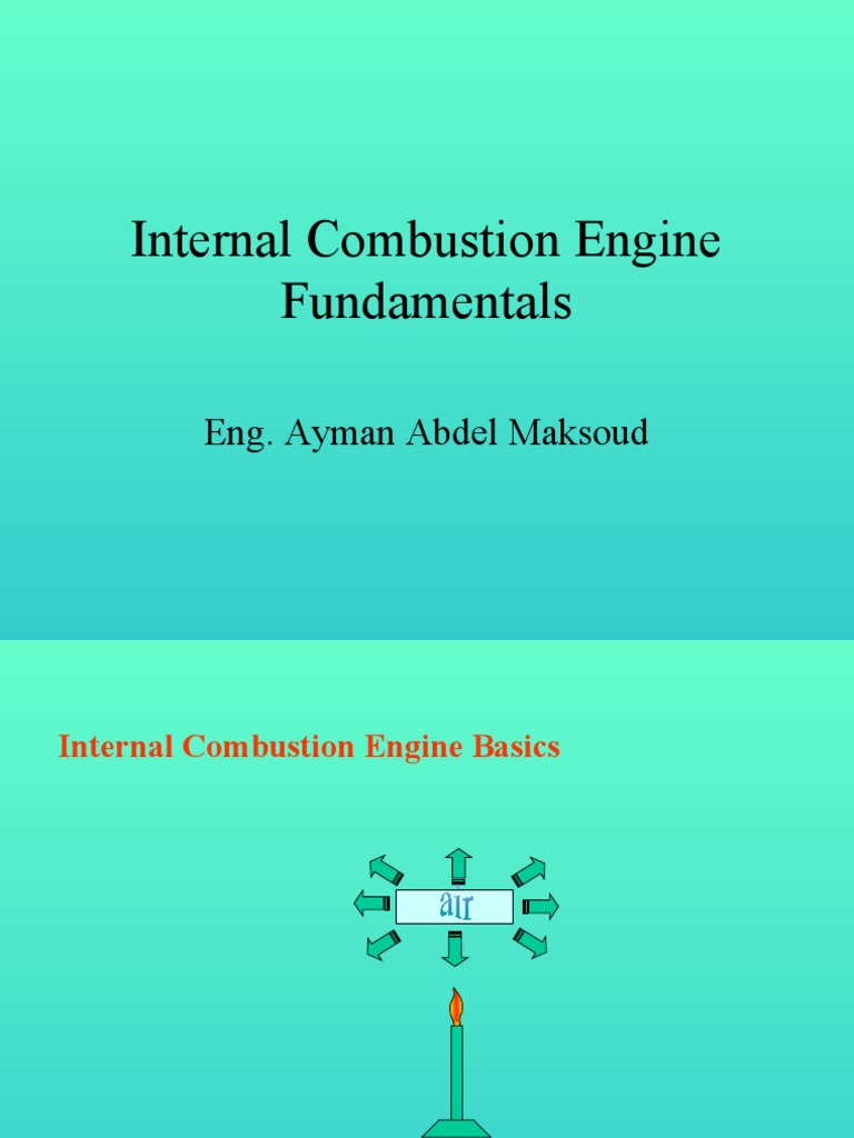 Internal Combustion Engine Overview | PDF | Internal Combustion Engine ...
