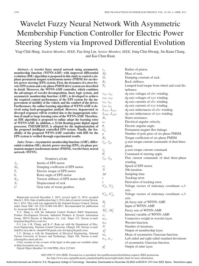 Wavelet Fuzzy Neural Network With Asymmetric Membership Function Controller For Electric Power
