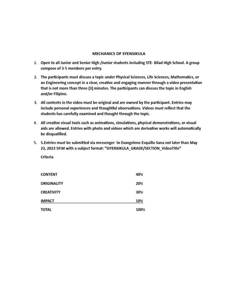 Mechanics of Syensikula | PDF