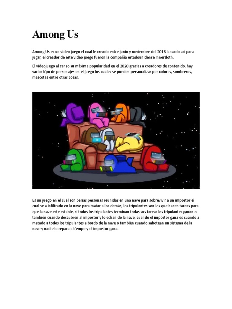 Guía de Among Us: Juego y Estrategias | PDF