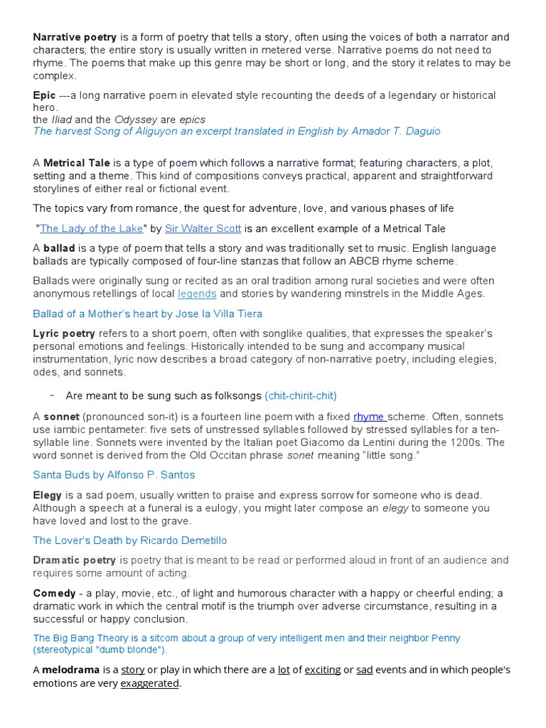 Philippine Literature | PDF | Poetry | Epic Poetry