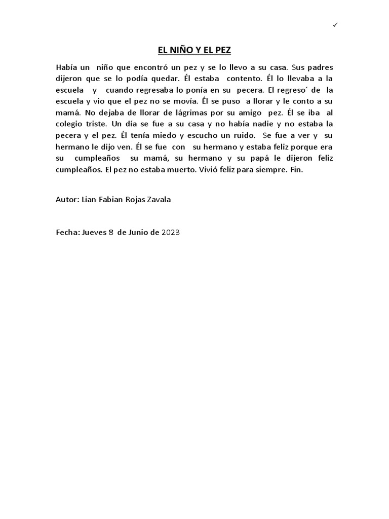 El Niño y El Pez | PDF