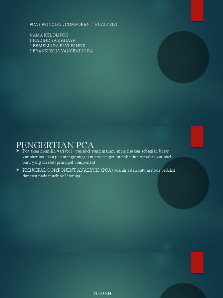 Pca (Principal Component Analysis) | PDF