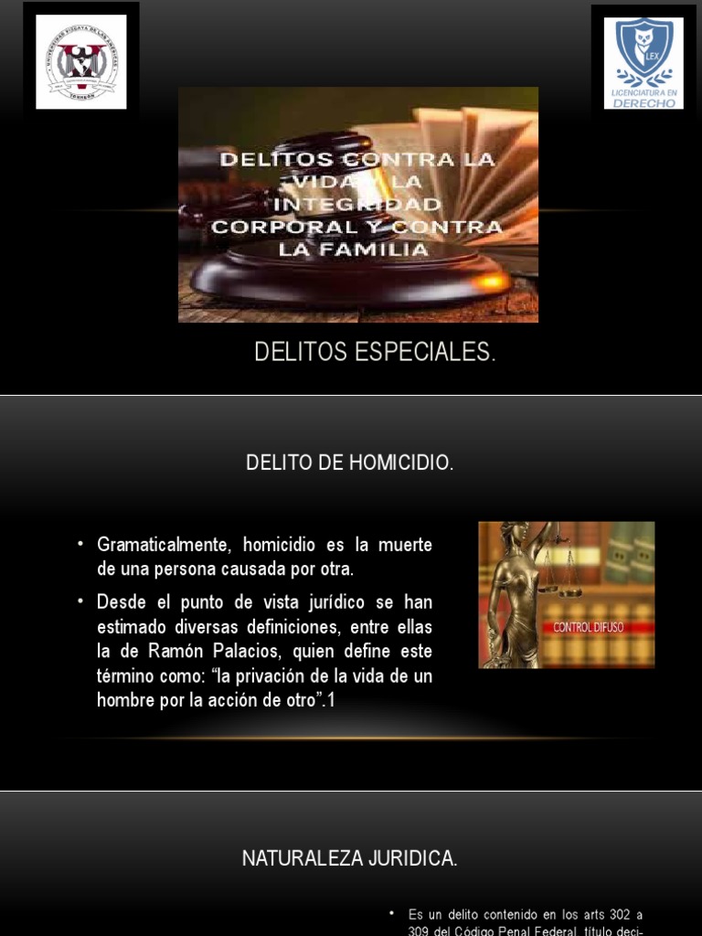 Delito de Homicidio | PDF | Homicidio | Intención (Derecho Penal)