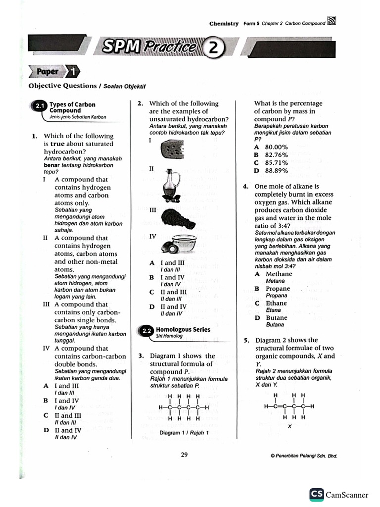 Form 5 Chemistry Chapter 2 Pelangi | PDF