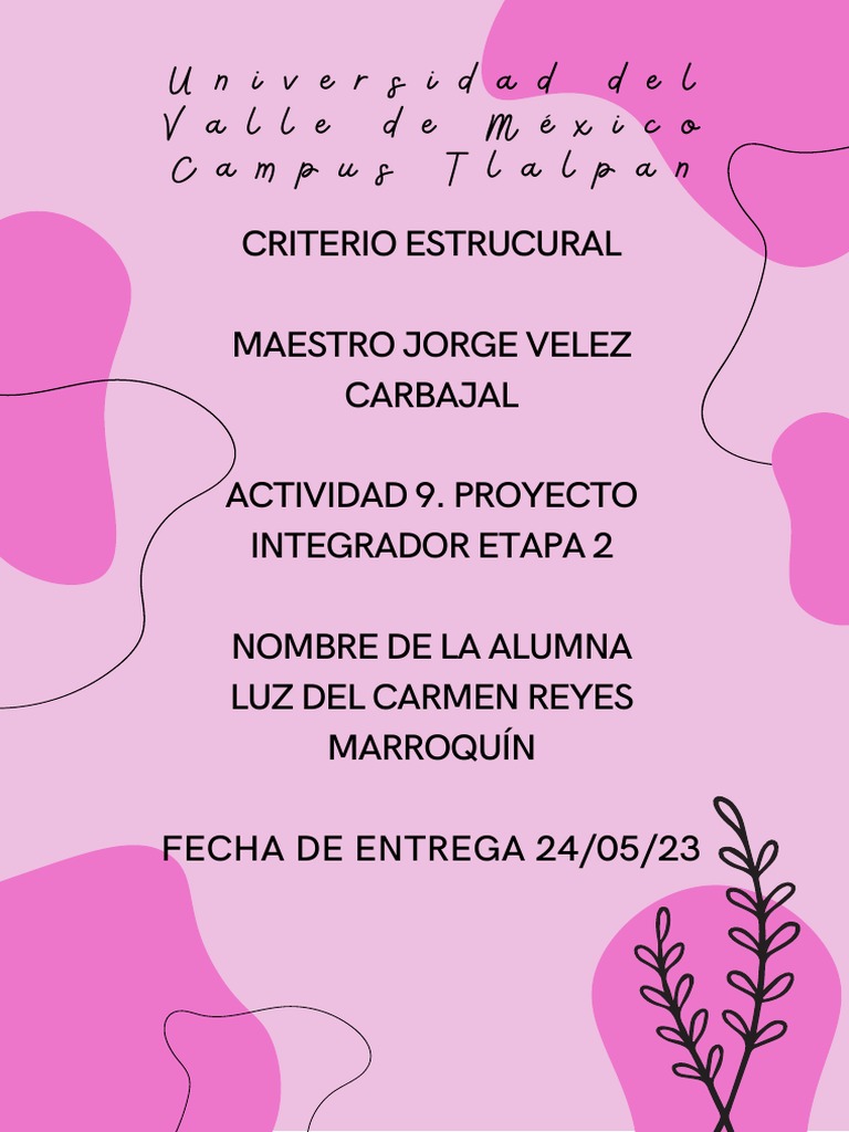 Proyecto Integrador UVM Tlalpan | PDF