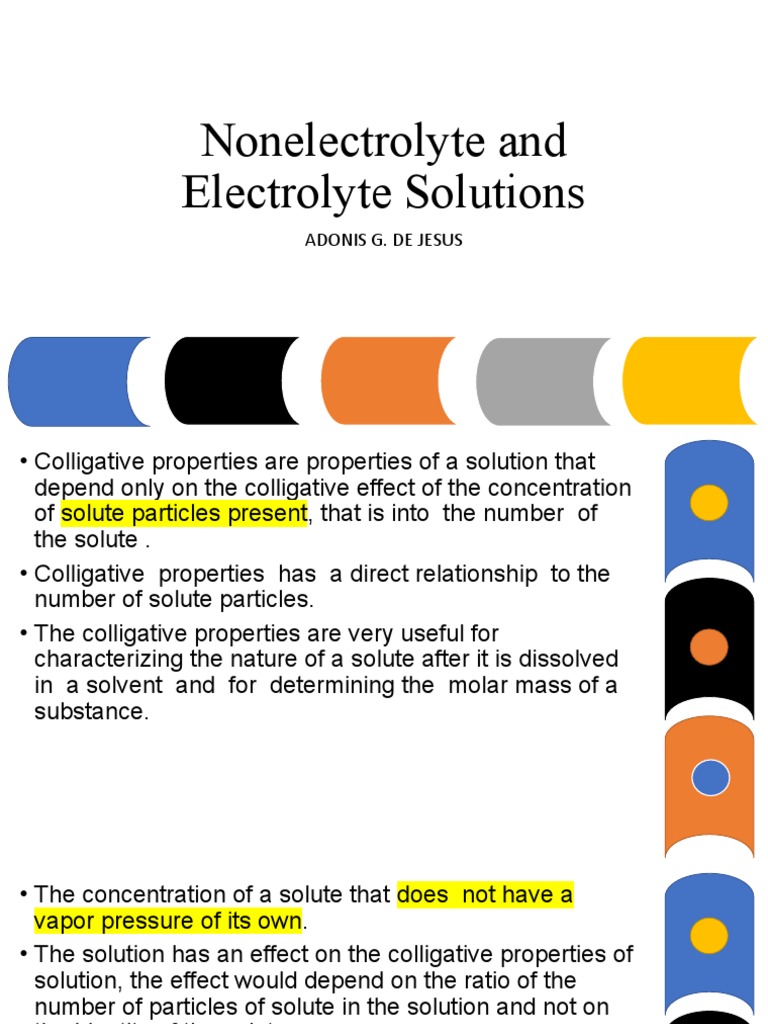 Lesson 7. Electrolyte and Non Electrolyte | PDF | Electrolyte | Ion