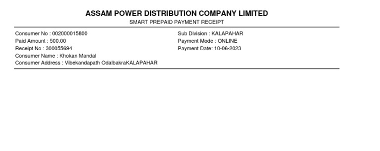 Assam Power Distribution Company Limited | PDF