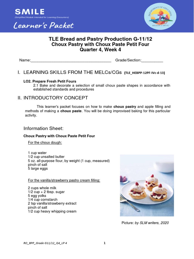 LP4 Q4 HE BPP G11-12.edited | PDF | Custard | Cooking
