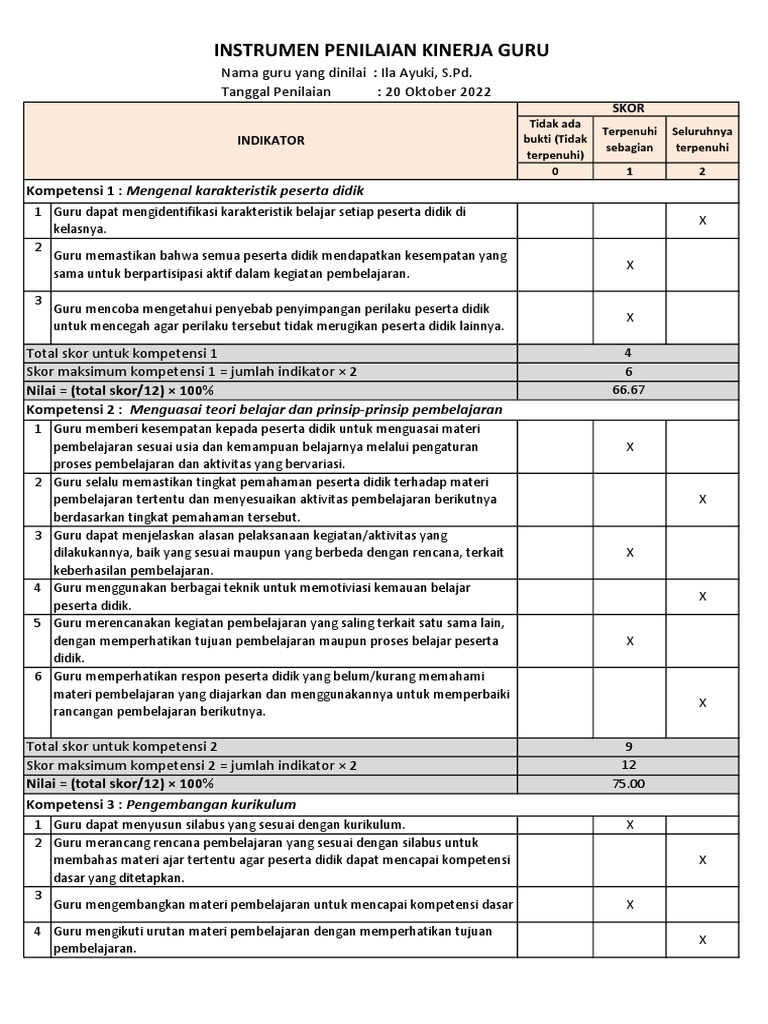 Instrumen PKG Bu Ayuki | PDF