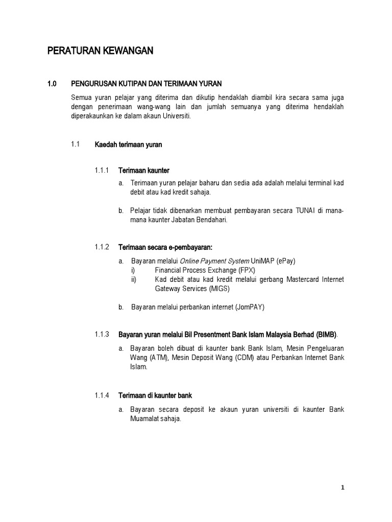 Edited Pengurusan Kutipan Dan Terimaan Yuran | PDF