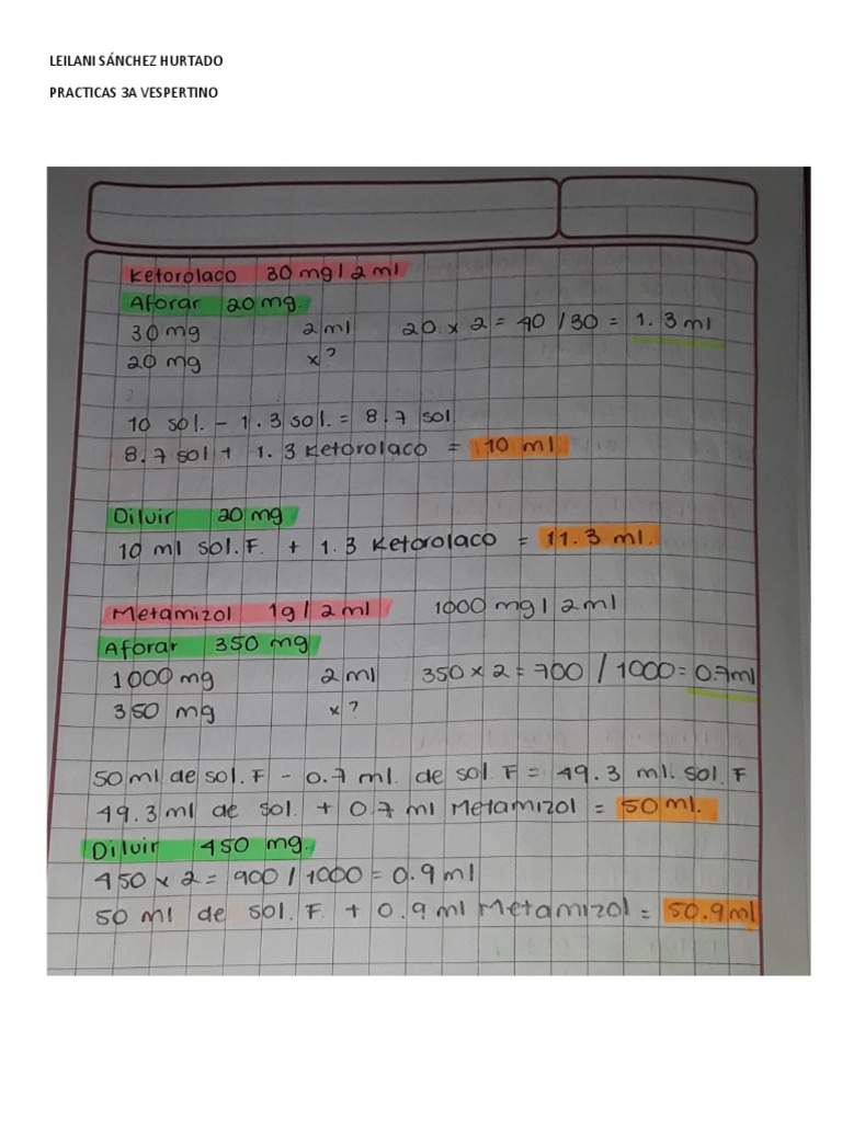 Aforar y Diluir | PDF