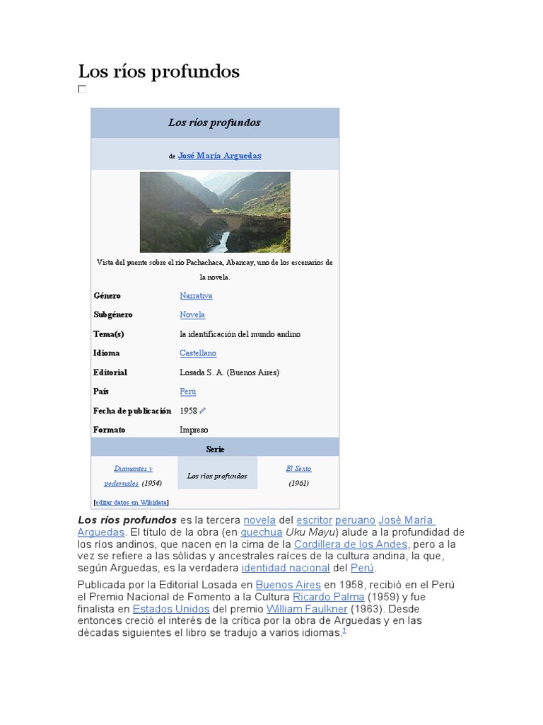 Rios Profundos | PDF