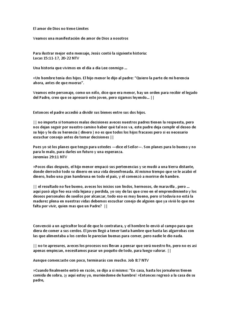 El Amor De Dios Pdf