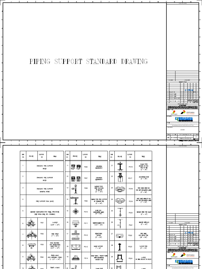 Tmbp-01-Pi-std-102 Rev.0 - Piping Support Standard Drawing | PDF ...