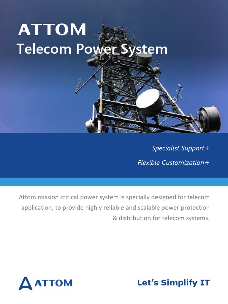 Attom - DC Power System-Brochure-en-2021v1.2 | PDF | Rectifier ...