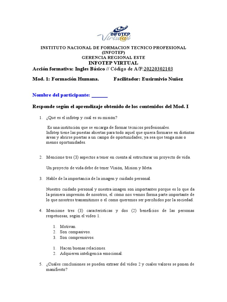 Tarea Modulo 1 | PDF