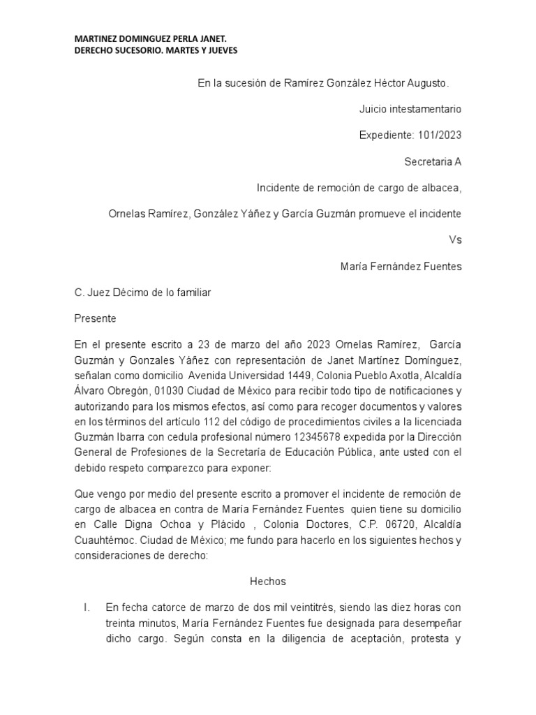 Remocion de Cargo S | PDF Remocion de Cargo S | PDF