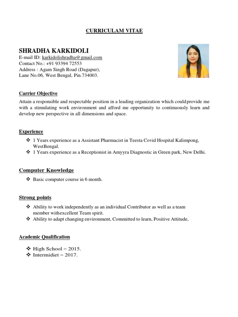 Resume (Shradha) | PDF