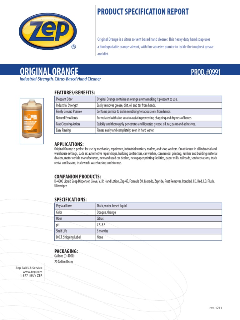 Original Orange Spec | PDF | Secondary Sector Of The Economy | Materials