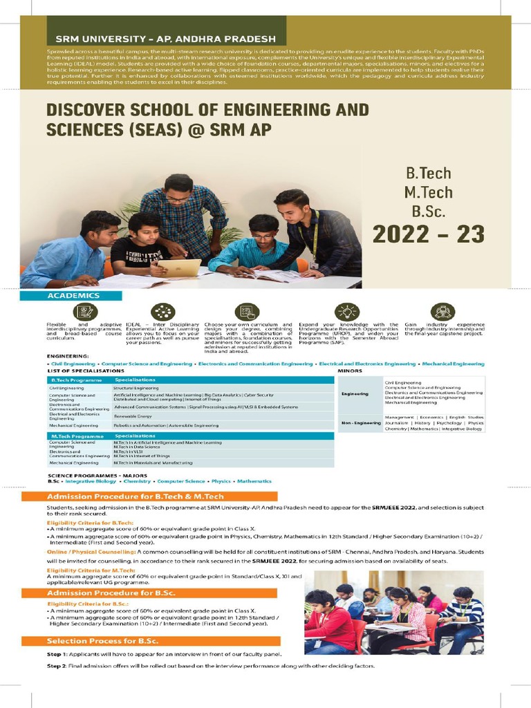 SRM-AP SEAS-Brochure 2022 | PDF