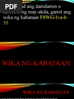 KPP q2 Aralin 1 Wika Sa Panayam at Balita Sa Radyo at Telebisyon | PDF