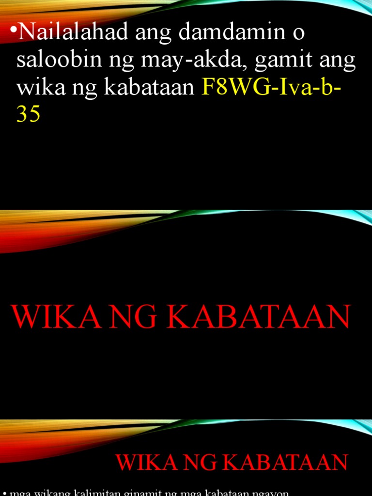 Salitang-Balbal (1) | PDF