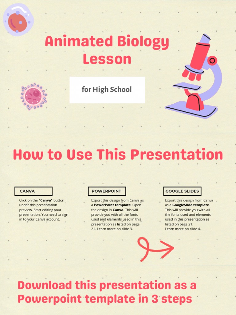 Salinan Dari Animated Biology Lesson For High School Beige and Red ...