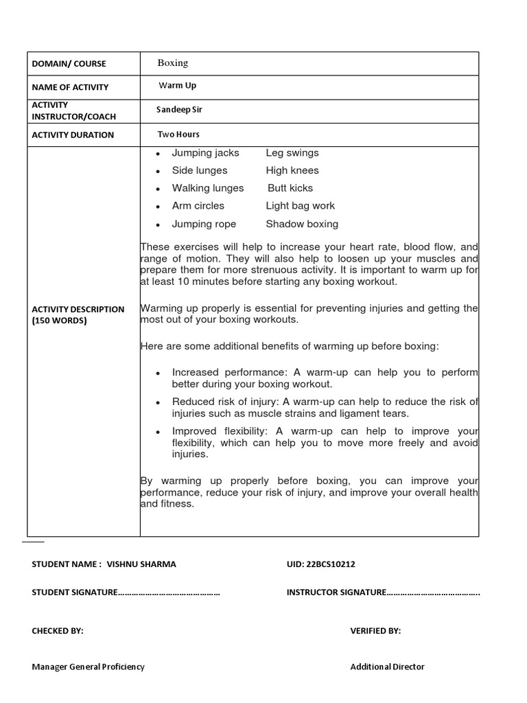 Boxing - Final Report | PDF | Combat Sports | Individual Sports