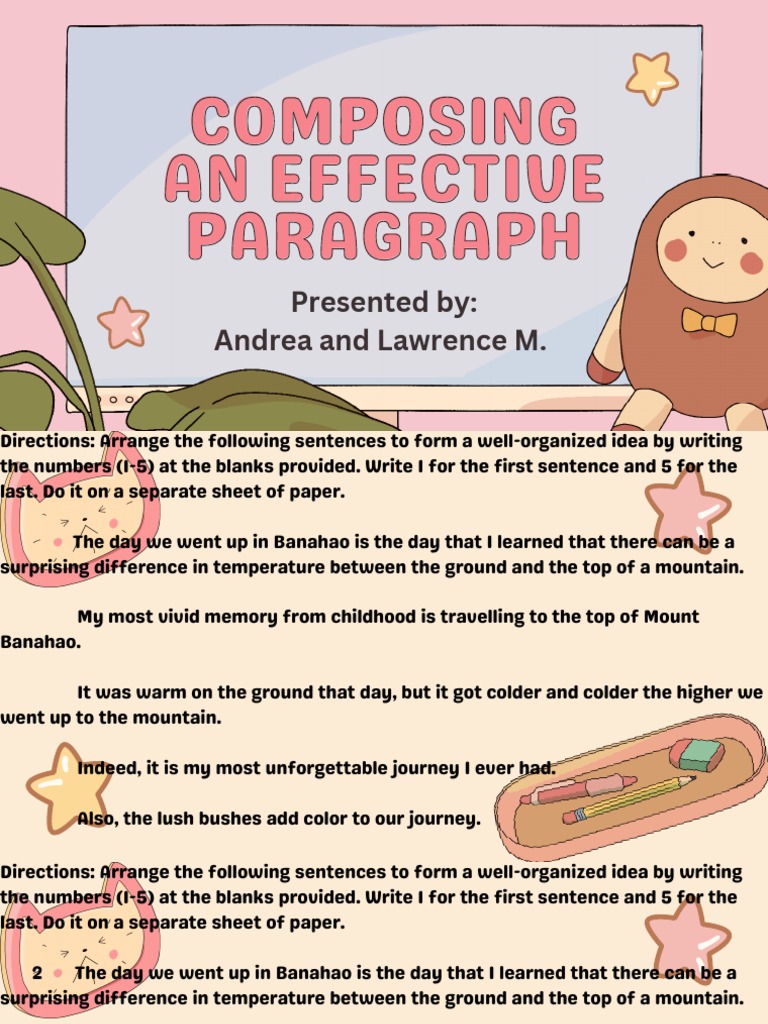 Effective Paragraph Writing Guide | PDF