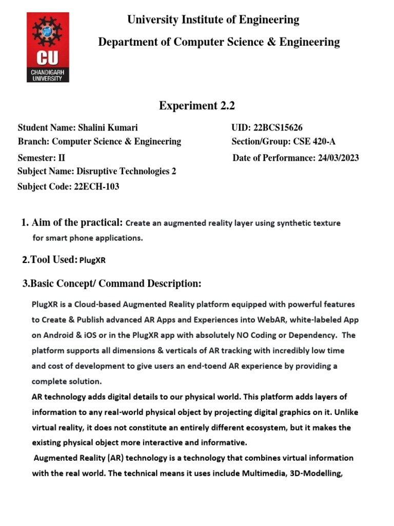 University Institute of Engineering Department of Computer Science & Engineering | PDF ...