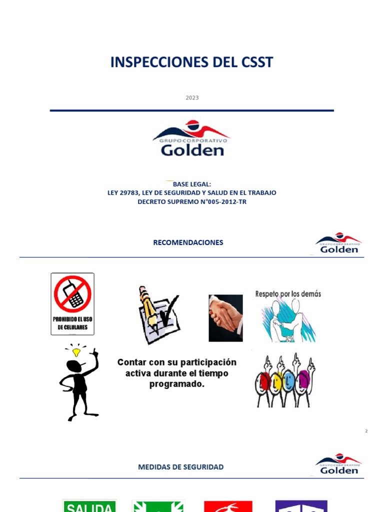 Inspecciones de Seguridad CSST | PDF