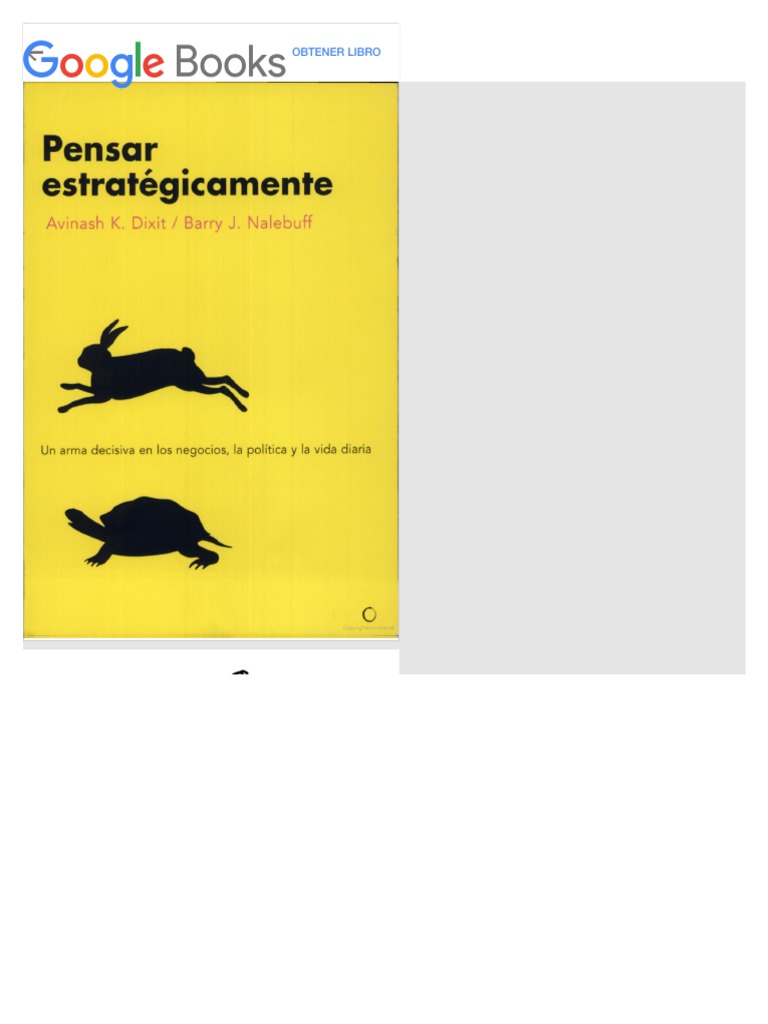 Pensar Estrategicamente | PDF Pensar Estrategicamente | PDF