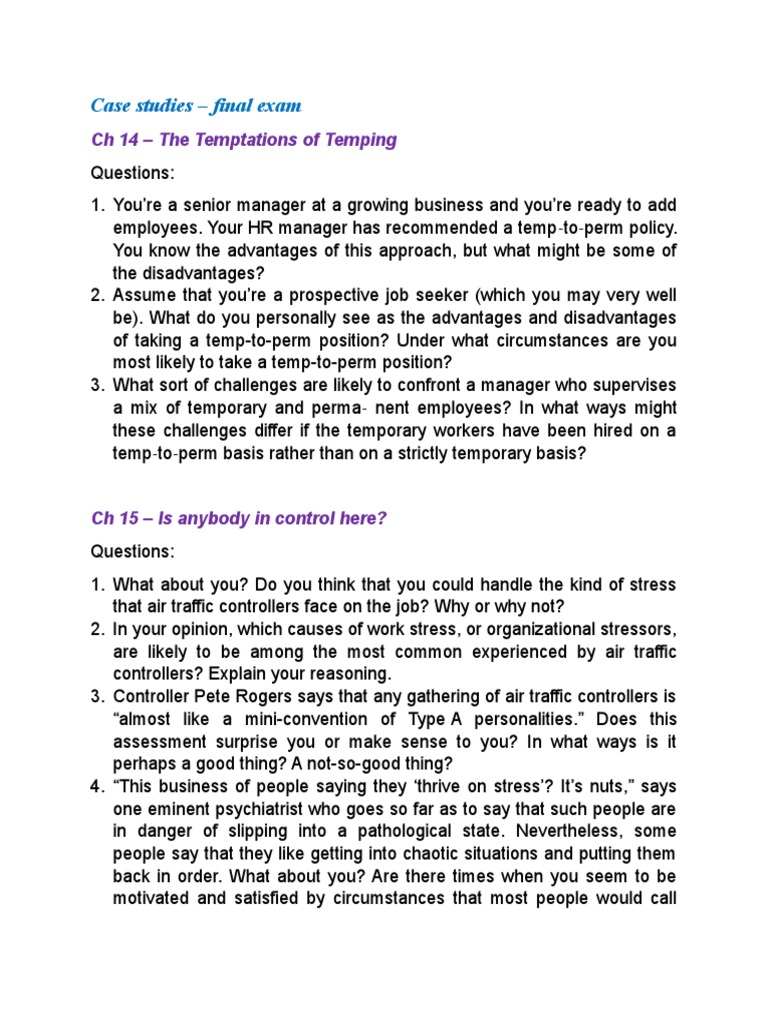 Case Studies Final | PDF
