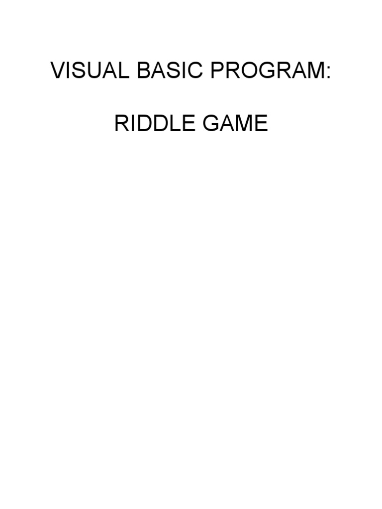 Visual Basic Program Pdf 