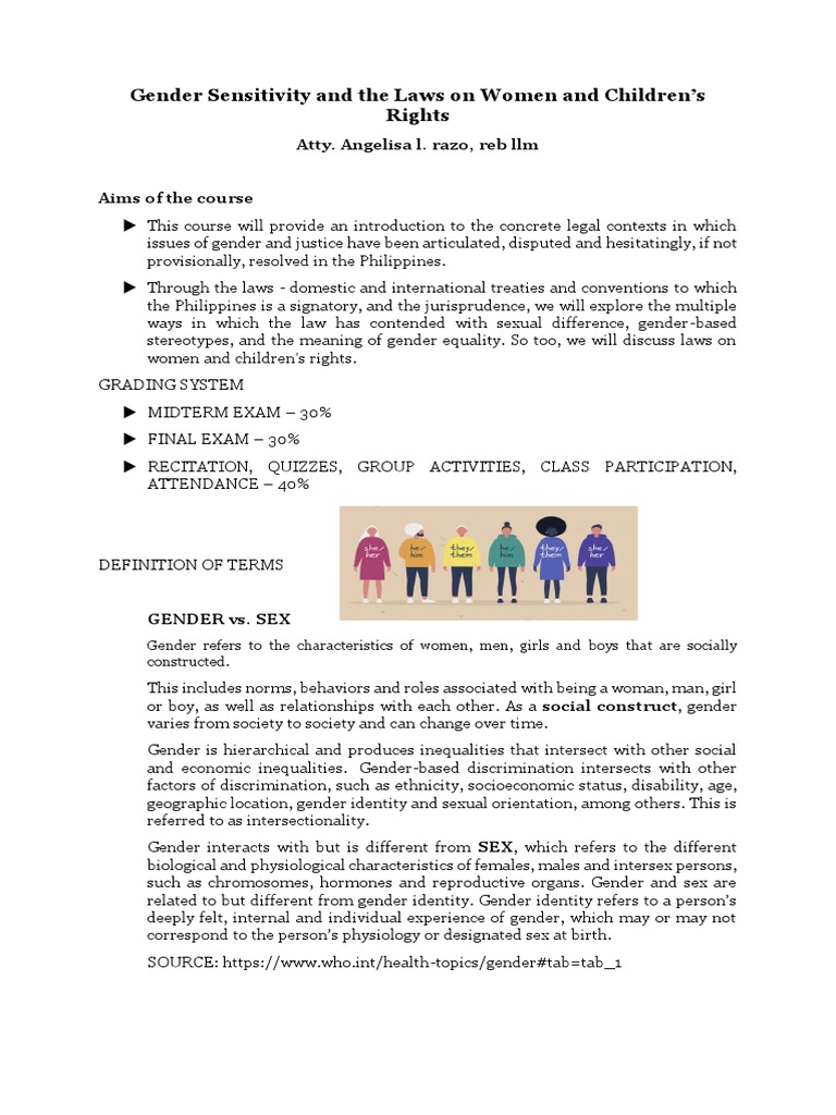 Gender Sensitivity and Legal Rights | PDF | Social Science