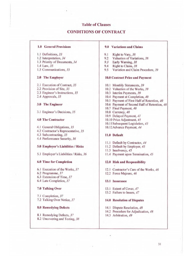 ICTAD SBD 03 Condition of Contract Only | PDF