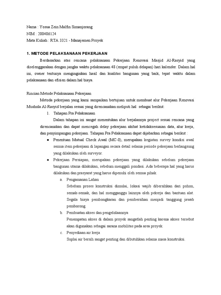 Contoh Dokumen Usulan Teknis | PDF | Teknologi & Rekayasa