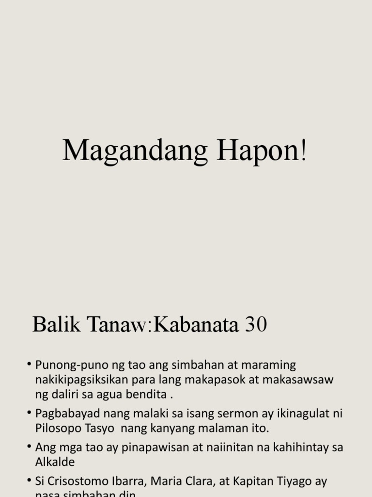 Kabanata 31 Ang Sermon | PDF