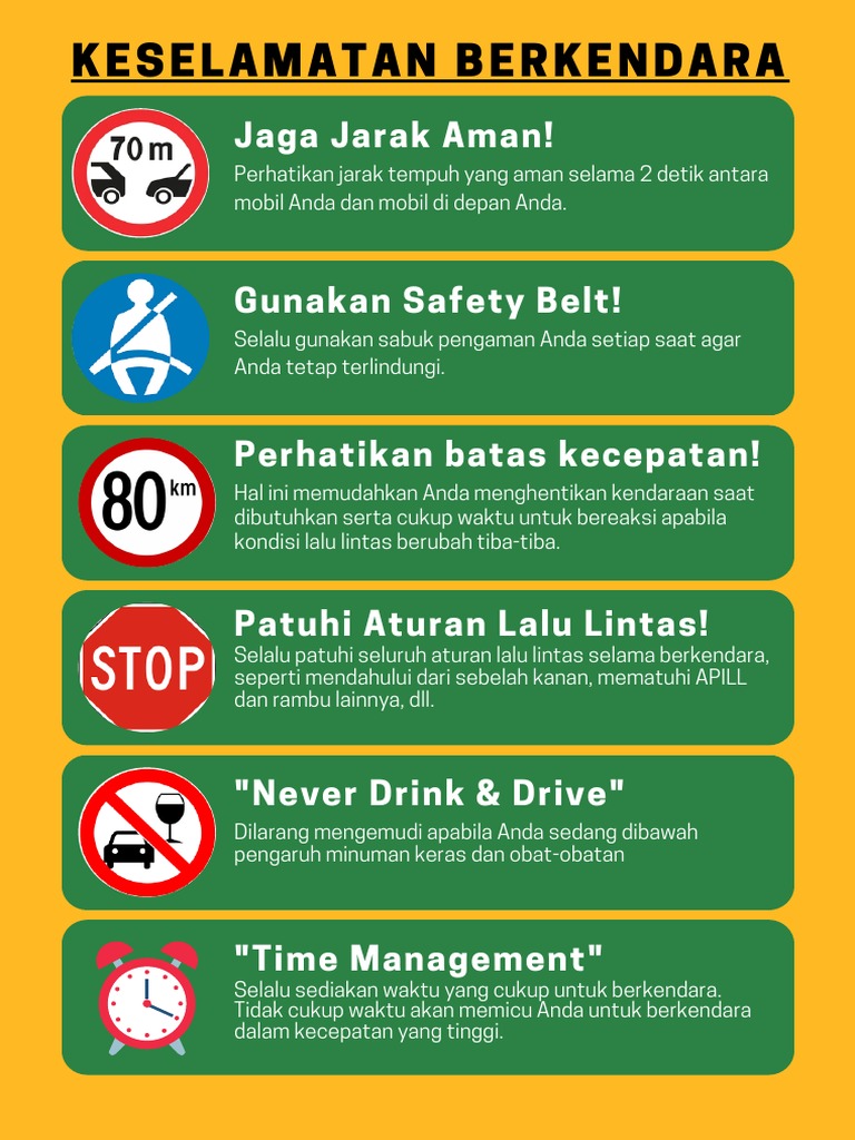 Poster Keselamatan Berkendara | PDF | Bisnis