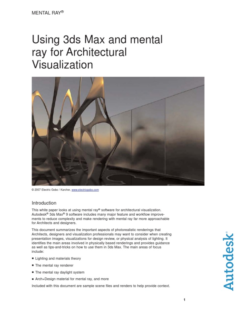 Mental Ray White Paper | PDF | Rendering (Computer Graphics) | Exposure ...
