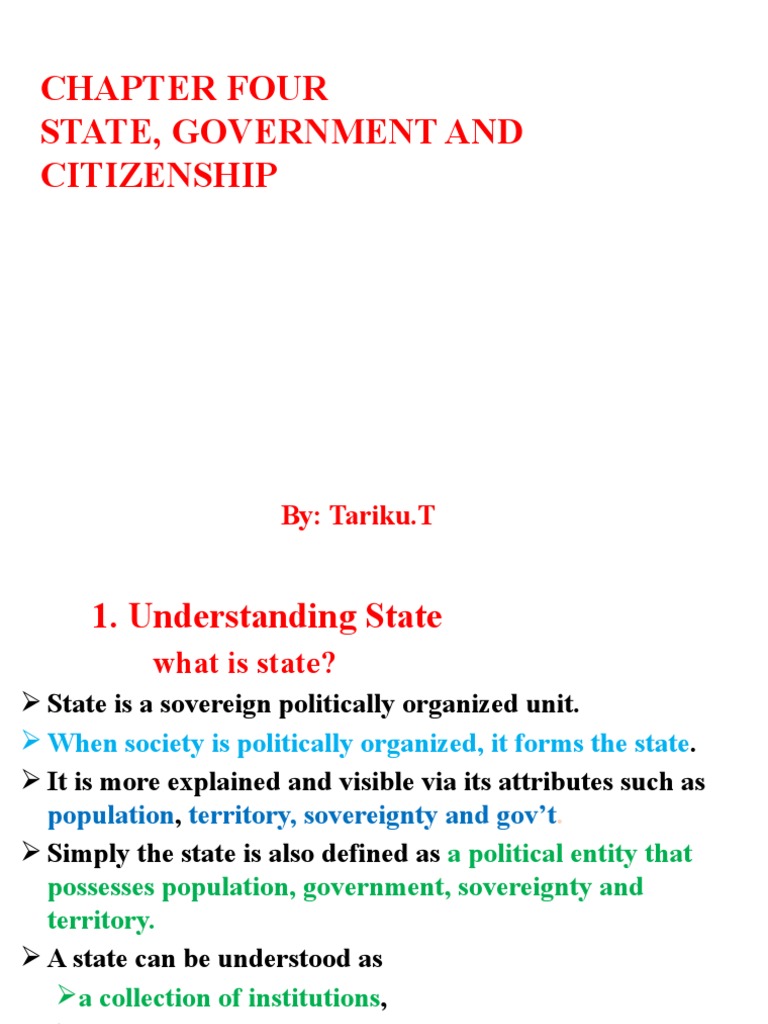 Chapter. 4 | PDF | State (Polity) | Citizenship