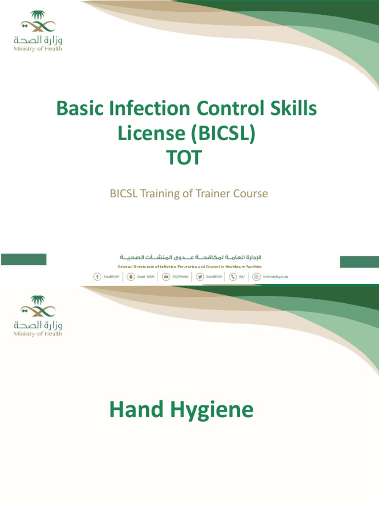 Basic Infection Control Skills License (BICSL) TOT: BICSL Training of Trainer Course | Download ...