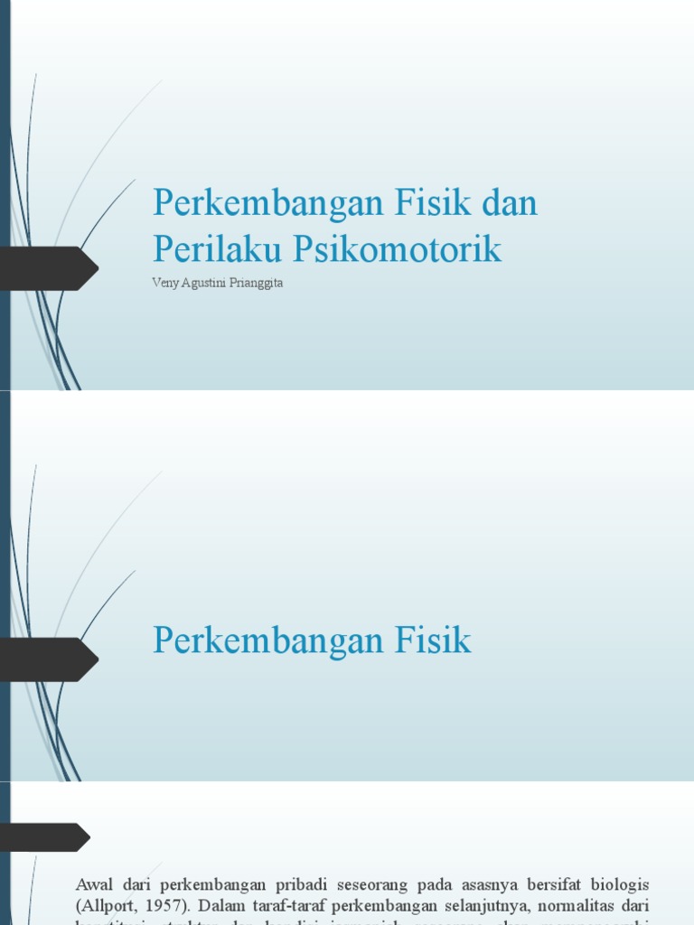5 Perkembangan Fisik Dan Perilaku Psikomotorik | PDF