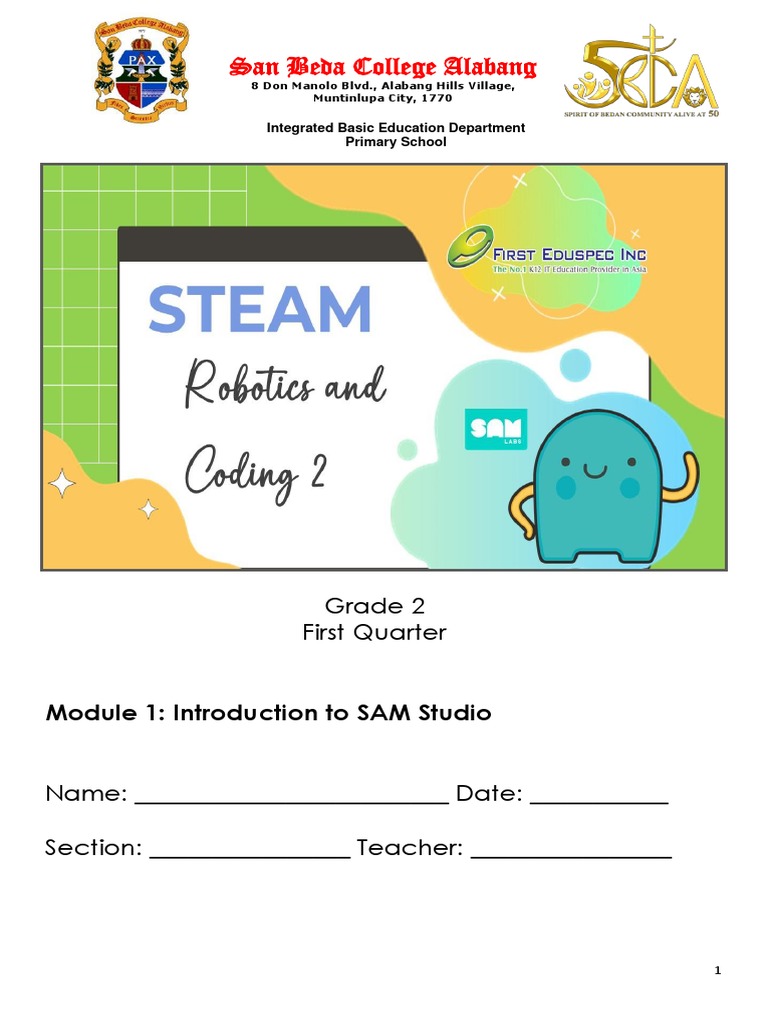 1Q - Module 1 - Introduction To SAM Studio - G2 | PDF