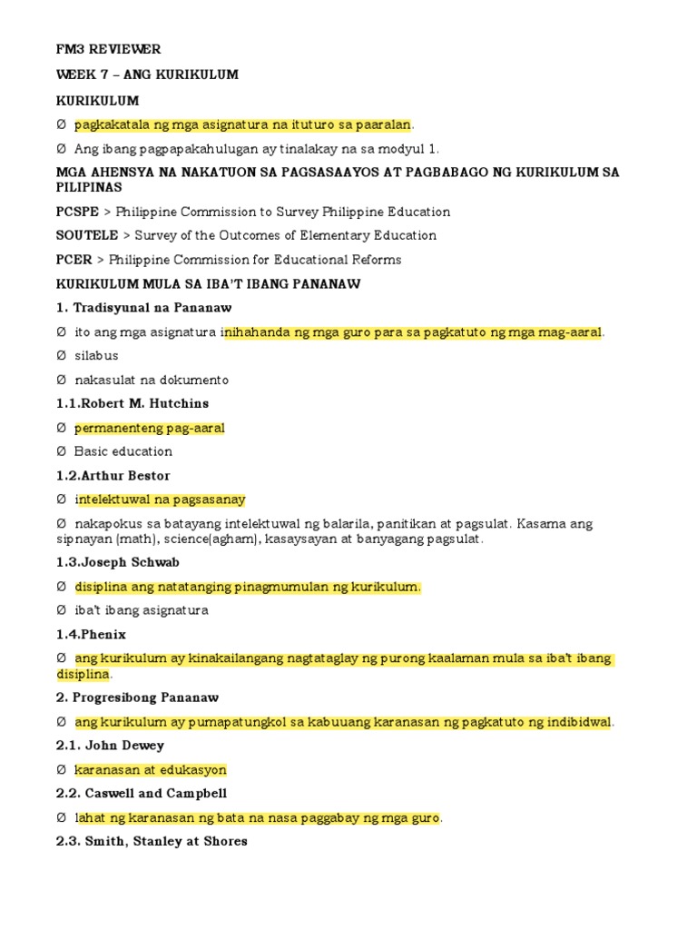 Reviewer Sec Sem | PDF